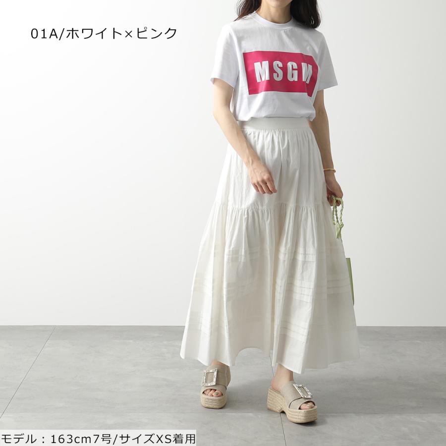 MSGM エムエスジーエム Tシャツ MDM520 レディース 半袖 ボックスロゴ クルーネック コットン カラー9色 : インポートセレクトmusee - 通販 - Yahoo!ショッピング