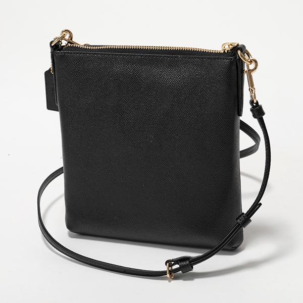 COACH（コーチ） 41320 GDBLK レザー ショルダーバッグ ポシェット メッセンジャーバッグ GD/Black 鞄 レディース ...