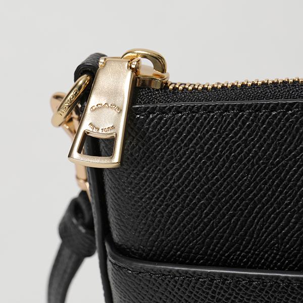 COACH（コーチ） 41320 GDBLK レザー ショルダーバッグ ポシェット メッセンジャーバッグ GD/Black 鞄 レディース ...