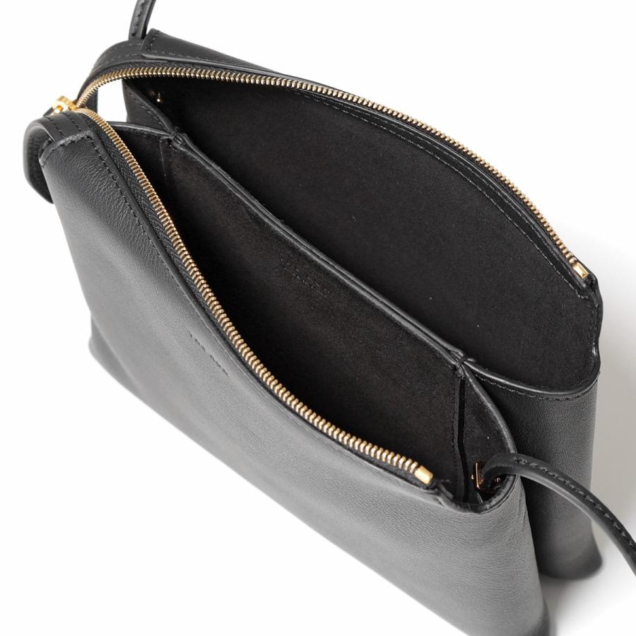 THE ROW ザ・ロウ ショルダーバッグ Mini Nu Twin ニュー ミニ ツイン W1236 L52 レディース ハンドバッグ クラッチ レザー ロゴ 鞄 BLACK-SHG ...