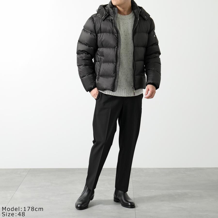 MOORER ムーレー ダウンジャケット BRETT SH メンズ フード付き ショート丈 ナイロン ブルゾン デタッチャブル 撥水 ASFALTO : インポートセレクトmusee - 通販 ...