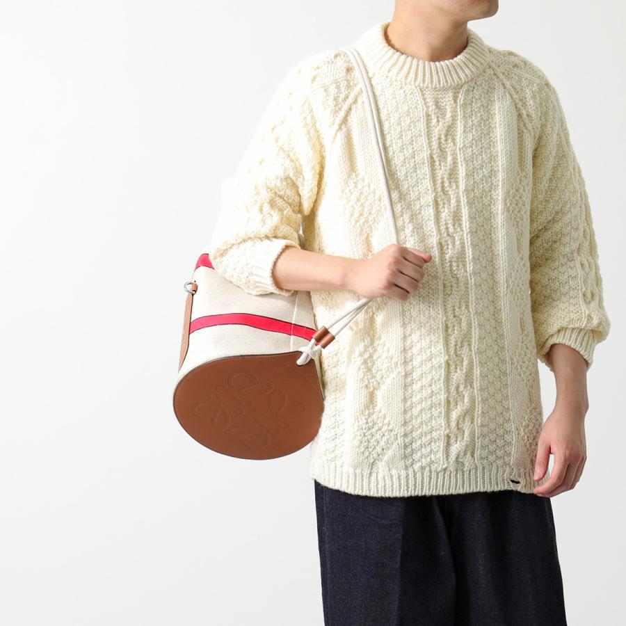 LOEWE ロエベ セーラーバッグ SAILOR BAG B734Z17X25 メンズ ジャカード レザー ボディバッグ ショルダー アナグラム 鞄 3099/ECRU/RED : インポート ...