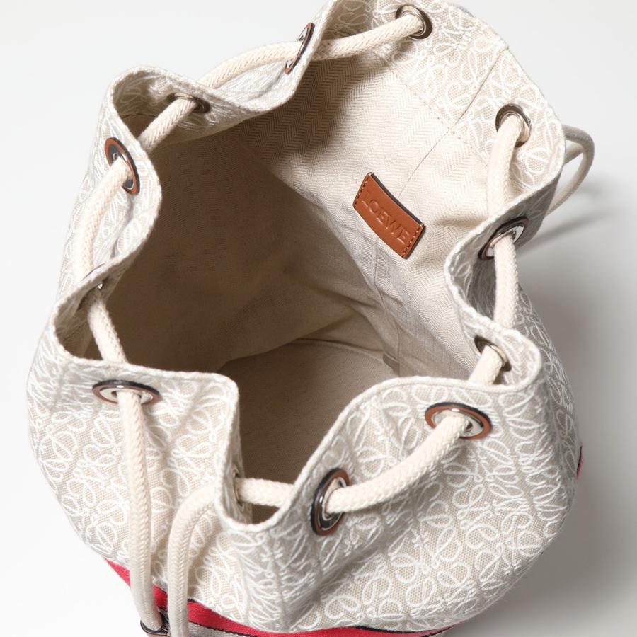 LOEWE ロエベ セーラーバッグ SAILOR BAG B734Z17X25 メンズ ジャカード レザー ボディバッグ ショルダー アナグラム 鞄 3099/ECRU/RED : インポート ...