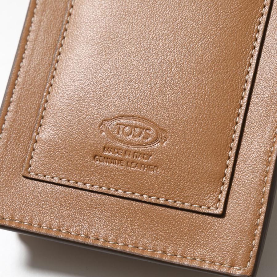 TOD'S TODS トッズ フォンケース XAWTSAOV302ROR T TIMELESS Tタイムレス レザー ショルダーバッグ スマホ ホルダー クロスボディ 鞄 ...