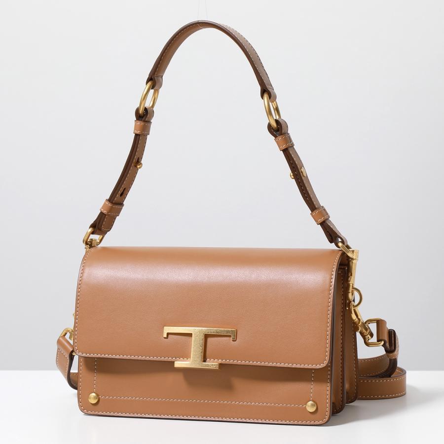 TOD'S TODS トッズ ショルダーバッグ XBWTSIN0100ROR レディース T TIMELESS Tタイムレス レザー ハンドバッグ クロスボディ 鞄 カラー2色 ...