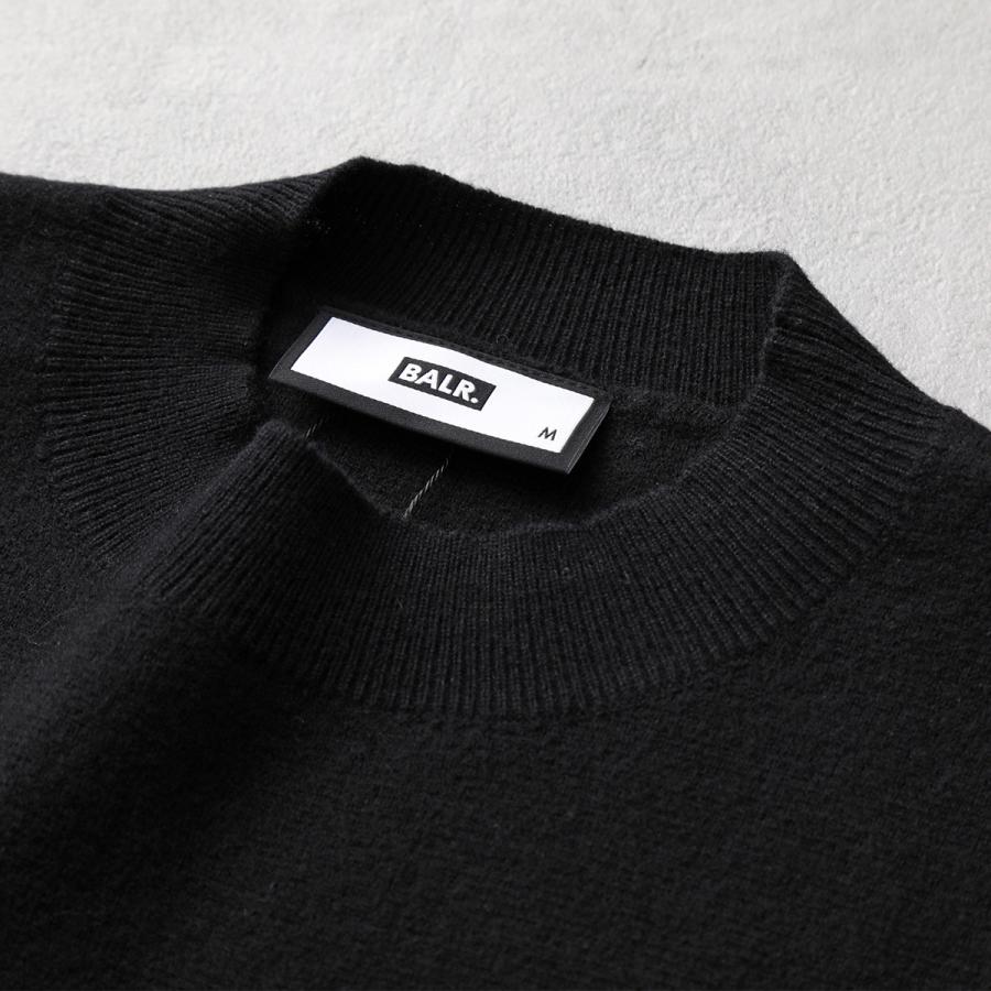 BALR. ボーラー セーター Finn Regular Jumper B1272.1003 メンズ メリノウール ニット 長袖 メタルロゴ ...