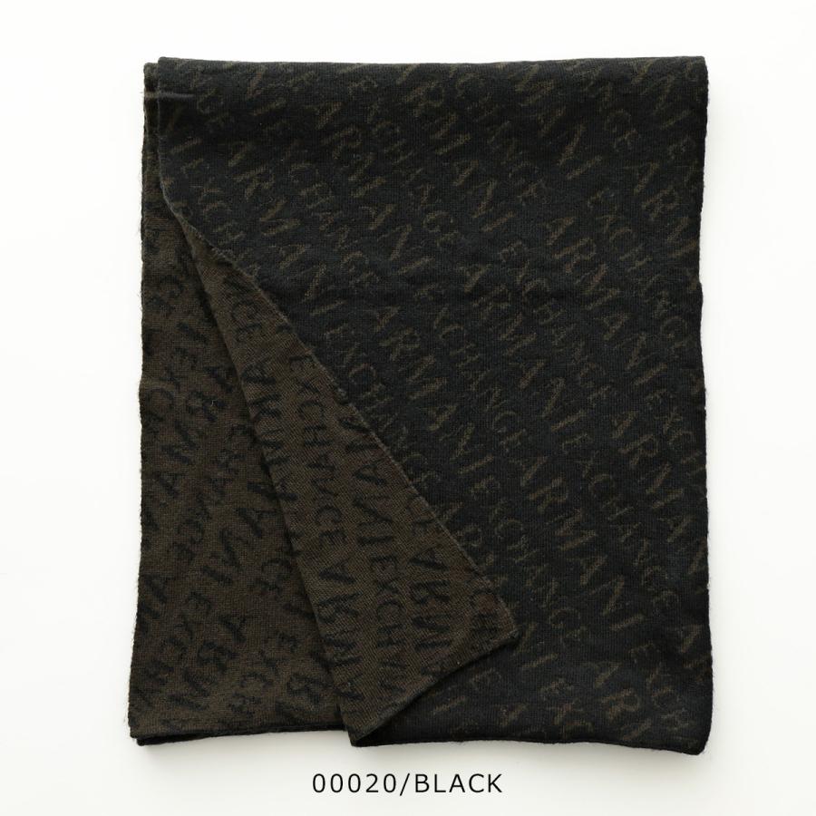 ARMANI EXCHANGE A/X アルマーニ エクスチェンジ マフラー 954650 CC310 メンズ ロゴ 総柄 175 x 37 ...