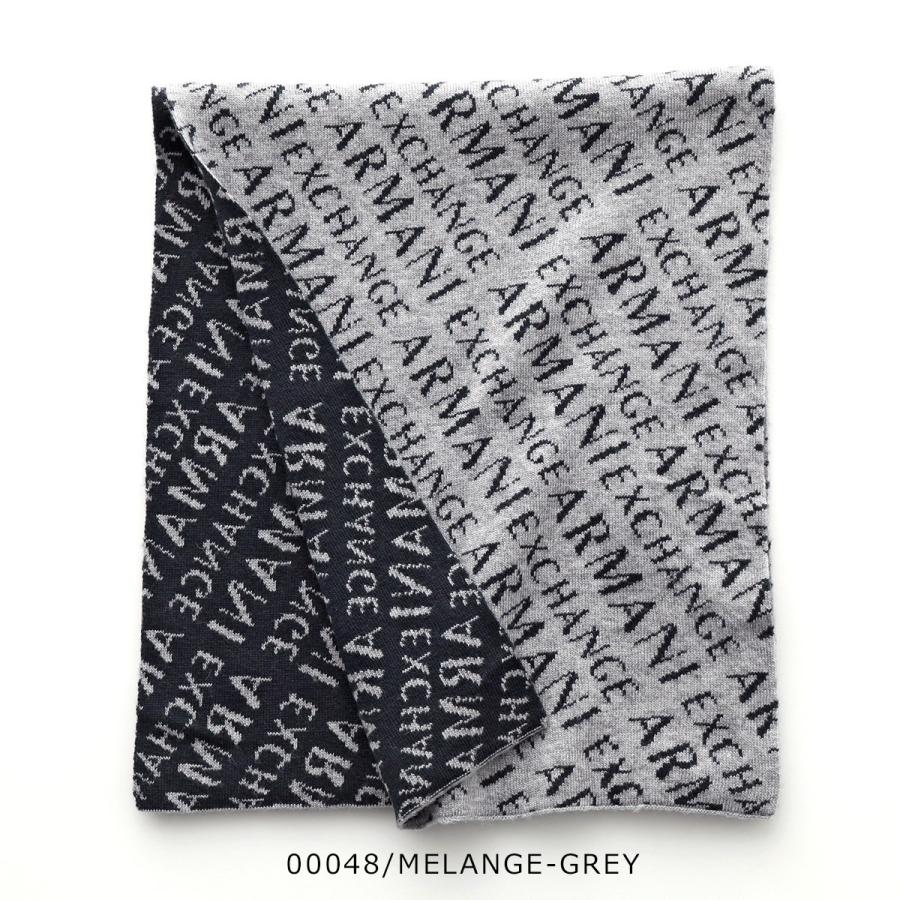 ARMANI EXCHANGE A/X アルマーニ エクスチェンジ マフラー 954650 CC310 メンズ ロゴ 総柄 175 x 37 ...