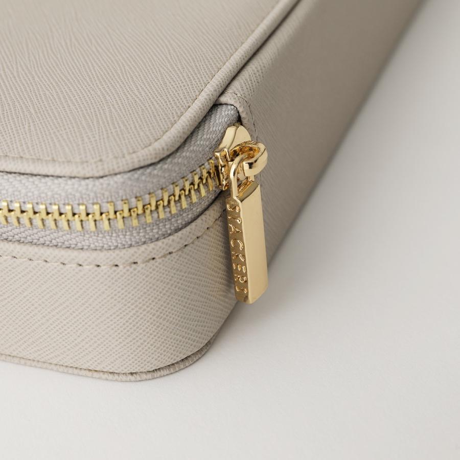 STACKERS スタッカーズ トラベルジュエリーボックス Sleek Necklace Travel Box レディース レザー ポーチ アクセサリーケース 小物入れ 74305/グレージュ ...