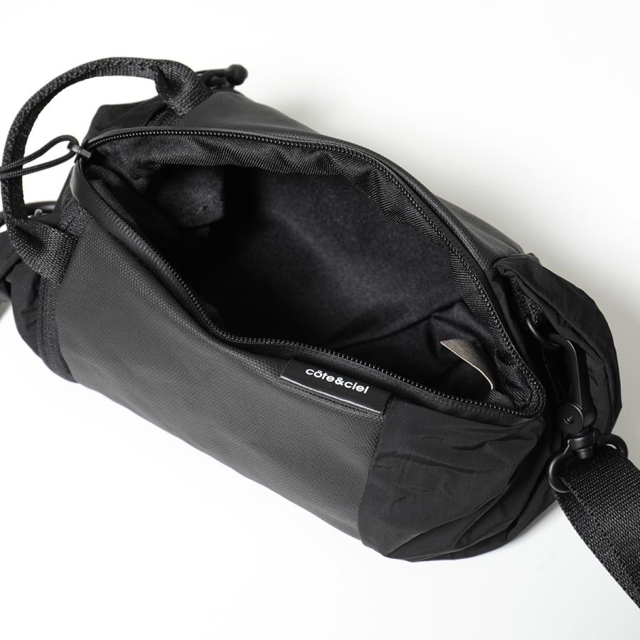 Cote&Ciel コートエシエル ショルダーバッグ MINI DUFFLE BLACK 28979 メンズ ポーチ 3WAY コットン ...
