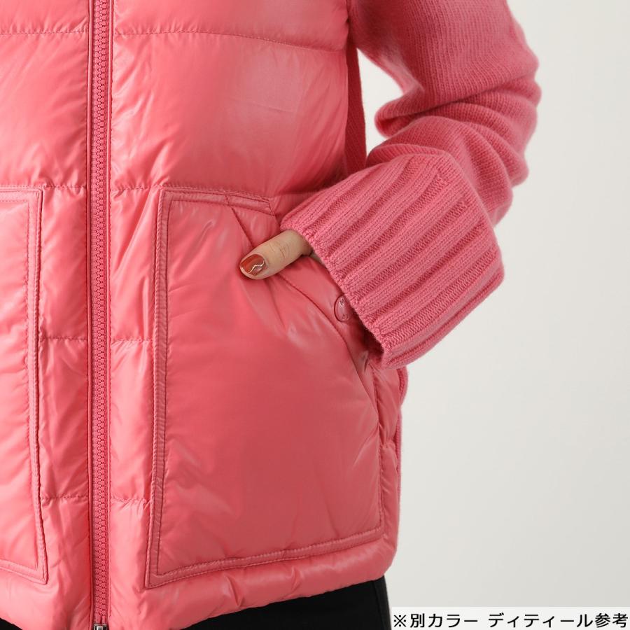 MONCLER（モンクレール） カーディガン 9B00013 M1115 レディース ウールニット ダウン切替 ジップアップ ブルゾン ...