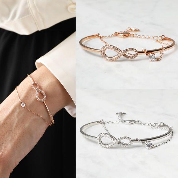 SWAROVSKI スワロフスキー バングル Swarovski Infinity 5518871 5520584 レディース ブレスレット ...