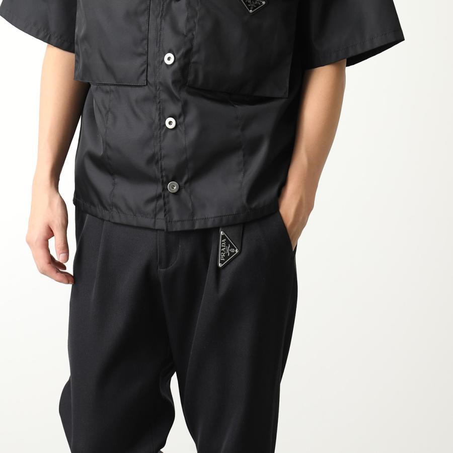 PRADA プラダ ベルト 1CC546 2BYA レディース レザー トライアングルロゴ スクエアバックル F0002/NERO ...