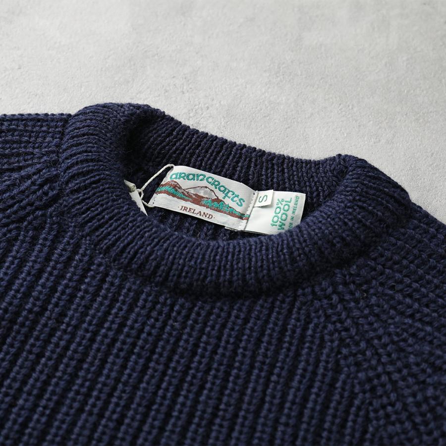 Aran Crafts アランクラフト アランセーター C761 メンズ ウール ニット フィッシャーマンセーター クルーネック リブ カラー4色 :341129657:インポートセレクト ...