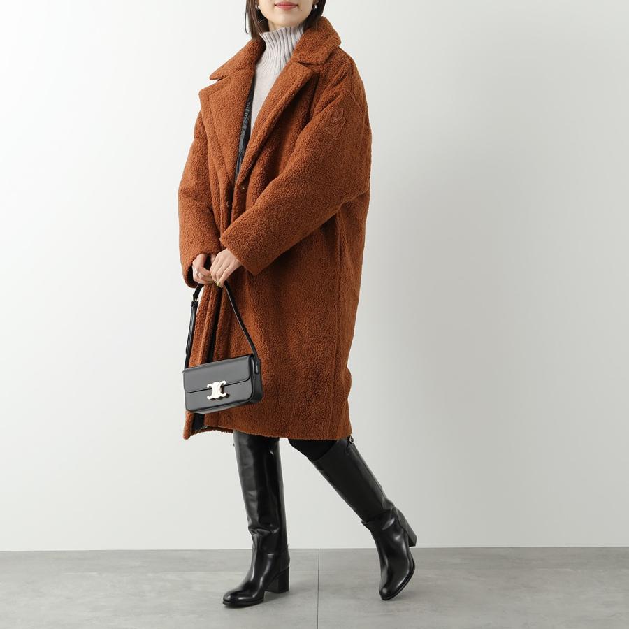 Mackage MACKAGE マッカージュ ダウンコート EMME レディース リバーシブル テディコート ボア ロゴ刺繍 ロングコート ...