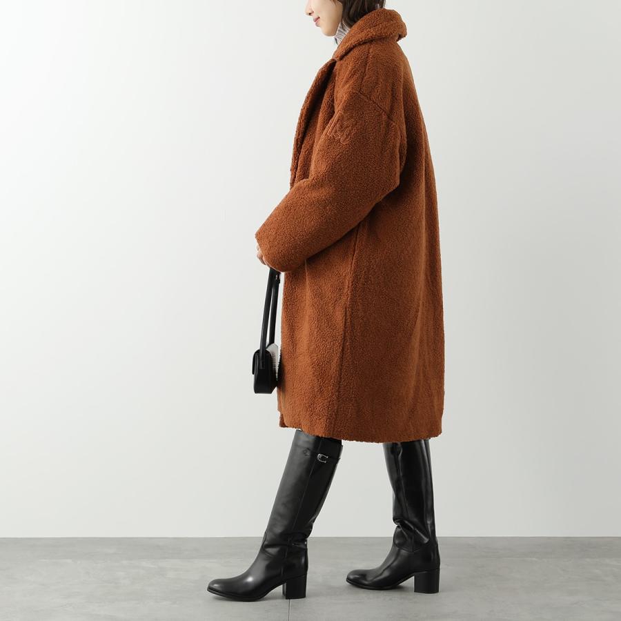 Mackage MACKAGE マッカージュ ダウンコート EMME レディース リバーシブル テディコート ボア ロゴ刺繍 ロングコート ...