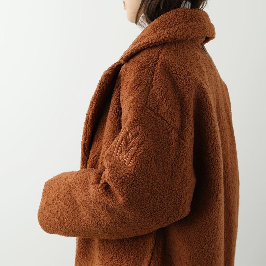 MACKAGE マッカージュ ダウンコート EMME レディース リバーシブル テディコート ボア ロゴ刺繍 ロングコート テーラードコート ...