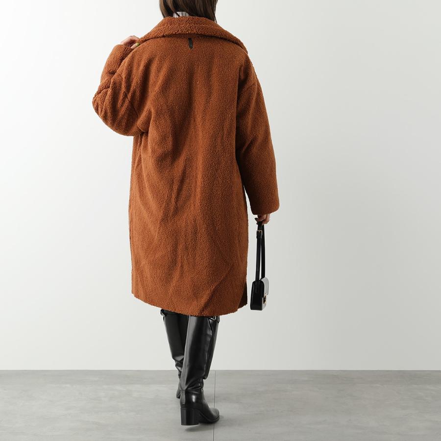 Mackage MACKAGE マッカージュ ダウンコート EMME レディース リバーシブル テディコート ボア ロゴ刺繍 ロングコート ...