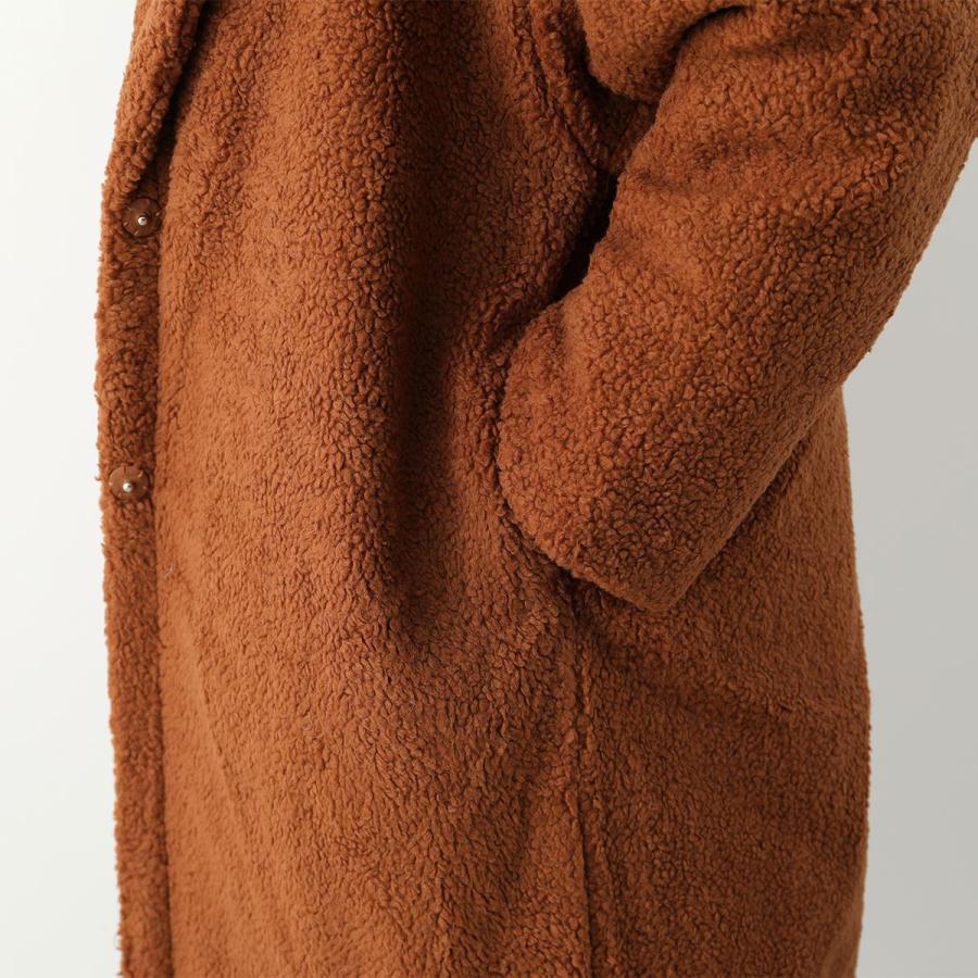 Mackage MACKAGE マッカージュ ダウンコート EMME レディース リバーシブル テディコート ボア ロゴ刺繍 ロングコート ...