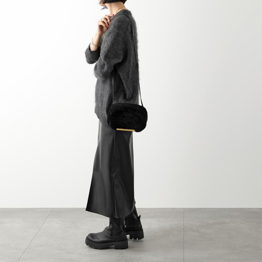 DEMELLIER デメリエー ショルダーバッグ MINI LISBON SHEARLING レディース ミニ リスボン ハンドバッグ ボア ...
