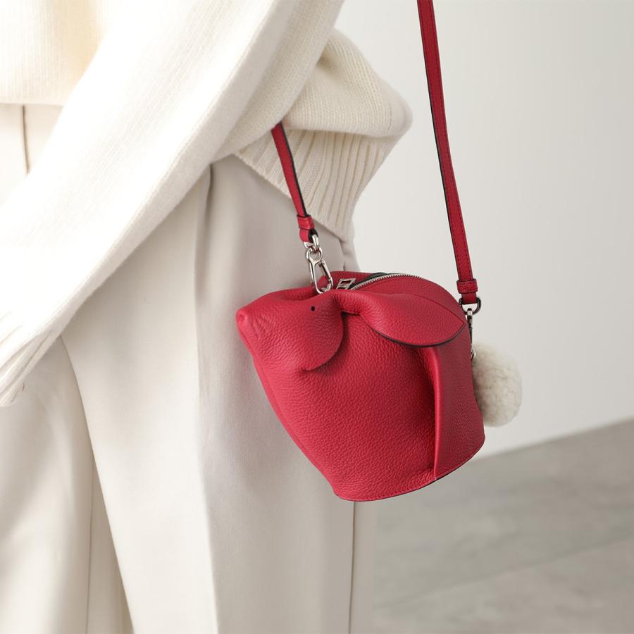 LOEWE ロエベ ショルダーバッグ BUNNY MINI BAG バニーミニバッグ 199.12.T35 レディース ポシェット ポンポン ...