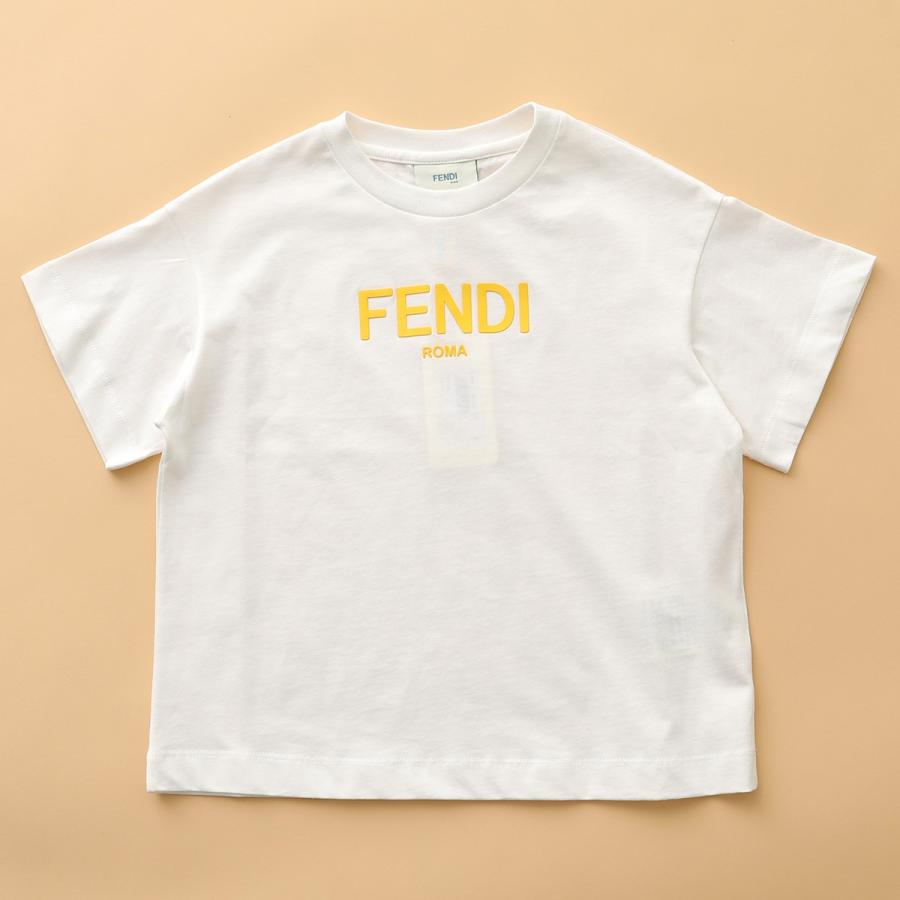 FENDI KIDS フェンディ キッズ Tシャツ JUI137 7AJ ガールズ クルーネック 半袖 カットソー ラバーロゴ ロゴT コットン カラー2色 : インポートセレクトmusee ...