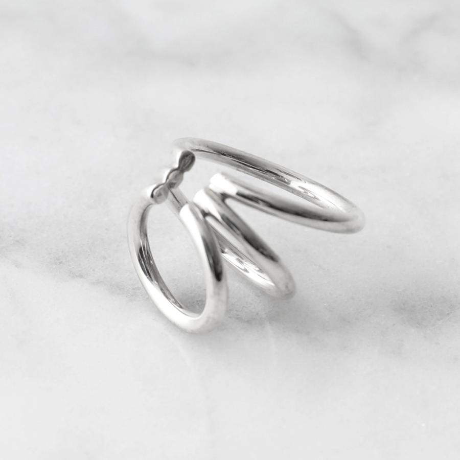 SASKIA DIEZ Saskia Diez サスキアディッツ イヤーカフ WIRE BOLD EARCUFF TRIPLE ワイヤー ボールド イヤカフ トリプル レディース シルバー ...