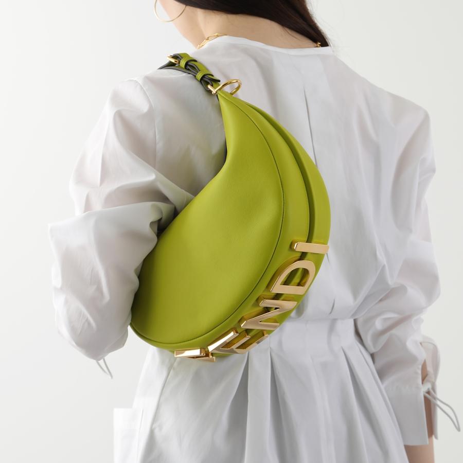 FENDI フェンディ ハンドバッグ GRAPHY SMALL グラフィ スモール 8BR798 A5DY レディース レザー ロゴ ホーボー ...