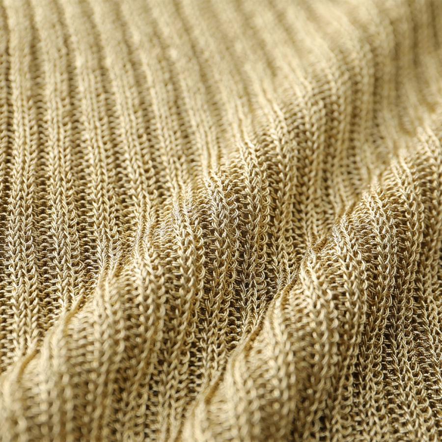 GANNI ガニー ニットブラウス Metallic Open Back Blouse K1889 2558 レディース メタリック バック ...