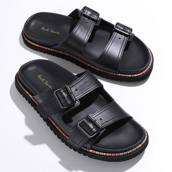 Paul Smith ポールスミス サンダル PHOENIX M1S-PNX10-KCLF メンズ ダブルベルト スライドサンダル レザー ...
