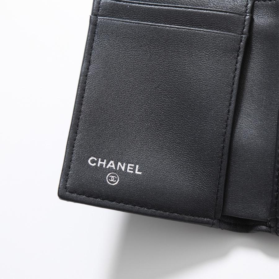 CHANEL シャネル 三つ折り財布 SO BLACK AP0229 B13639 CHANEL シャネル 三つ折り財布 SO BLACK AP0229 B13639