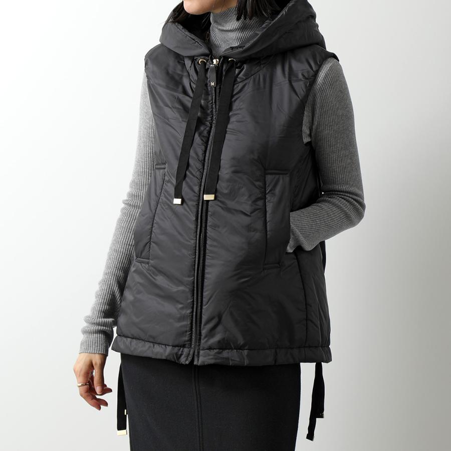 MAX MARA THE CUBE マックスマーラ ザ キューブ ベスト GREENGO レディース ジレ テクニカルファブリック フード付き ...