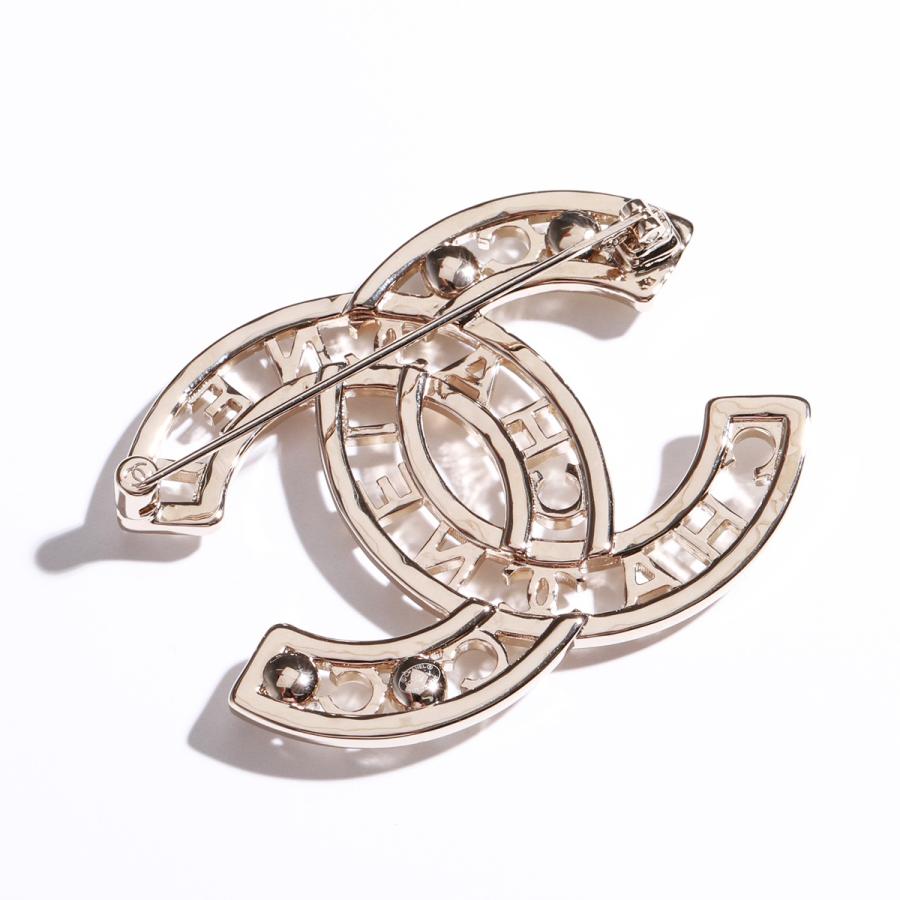 CHANEL シャネル ブローチ AB4879 B04130 レディース ココマーク CCマーク ピンバッチ パール メタル ラインストーン ...