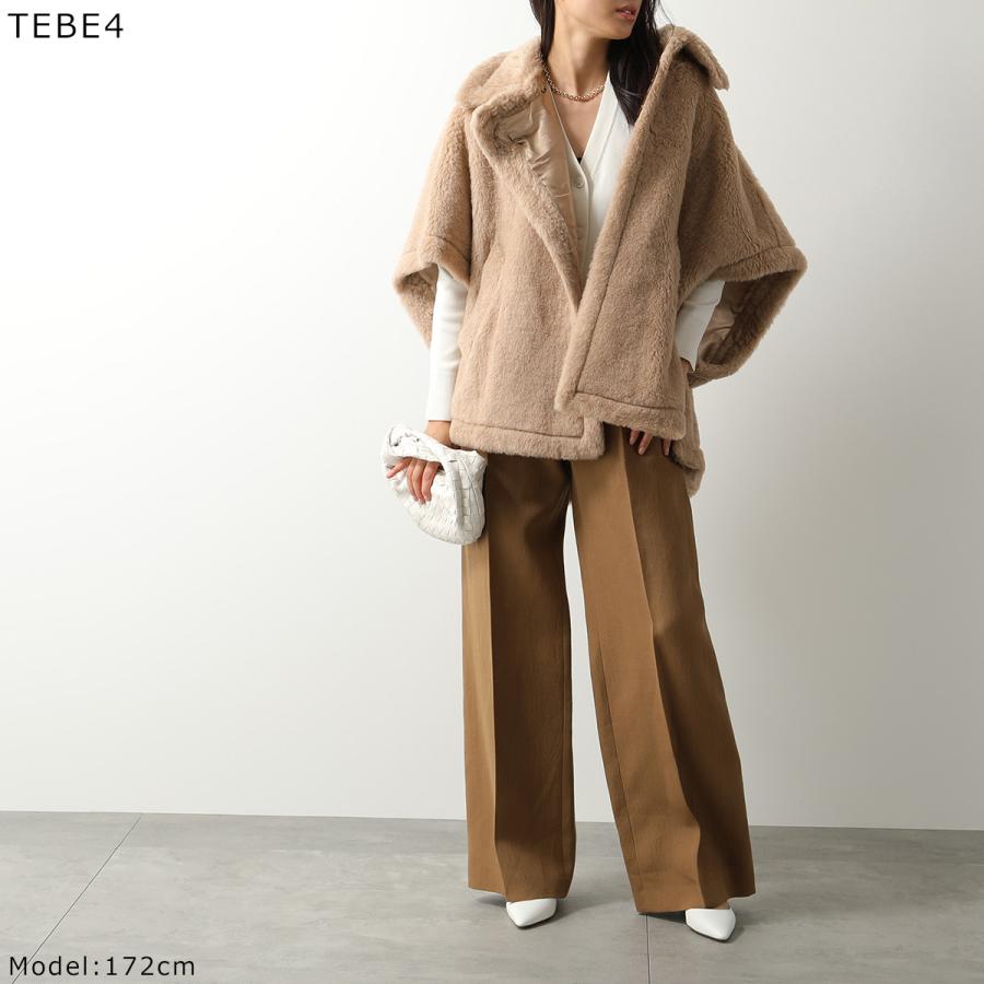 MAX MARA マックスマーラ ケープ TEBE TEBE1 TEBE4 レディース テディベアケープ コート ファー ボア ジャケット ...