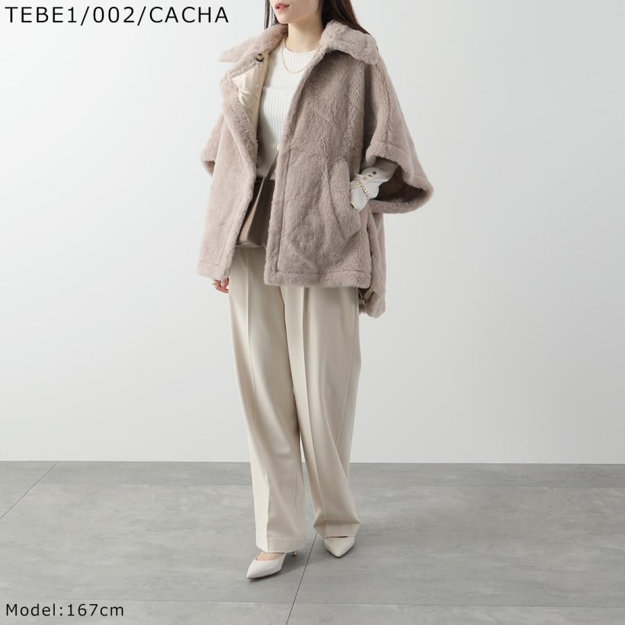 MAX MARA マックスマーラ ケープ TEBE TEBE1 テベ レディース テディベアケープ コート ファー ボア ジャケット カラー4 ...