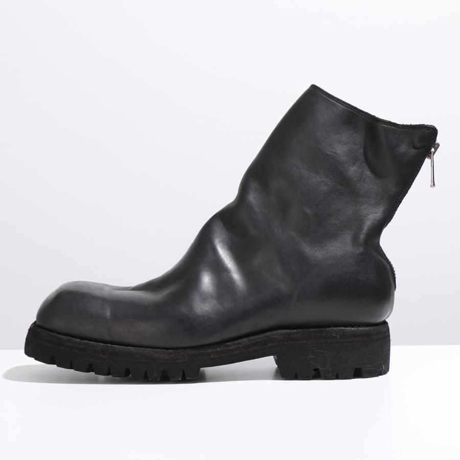 GUIDI グイディ バックジップブーツ 79086V メンズ ホースレザー フルグレイン ショートブーツ ビブラムソール シューズ 靴 ...