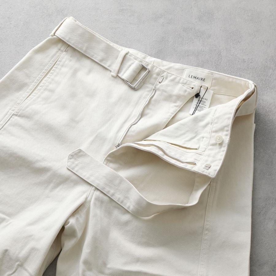 Lemaire ルメール デニム TWISTED BELTED PANTS ツイスト ベルト パンツ PA326 LD1001 メンズ ...