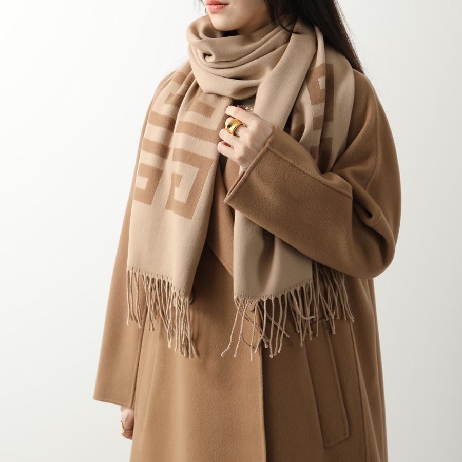 GIVENCHY ジバンシィ マフラー GV4518 J4795 レディース ショール フリンジ 4G ロゴ ウール カラー2色 ...