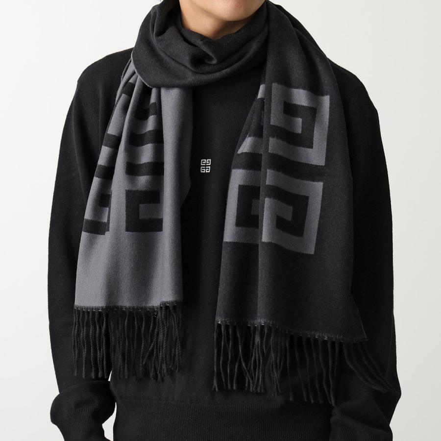 GIVENCHY ジバンシィ マフラー GV4518 J4795 レディース ショール フリンジ 4G ロゴ ウール カラー2色 ...