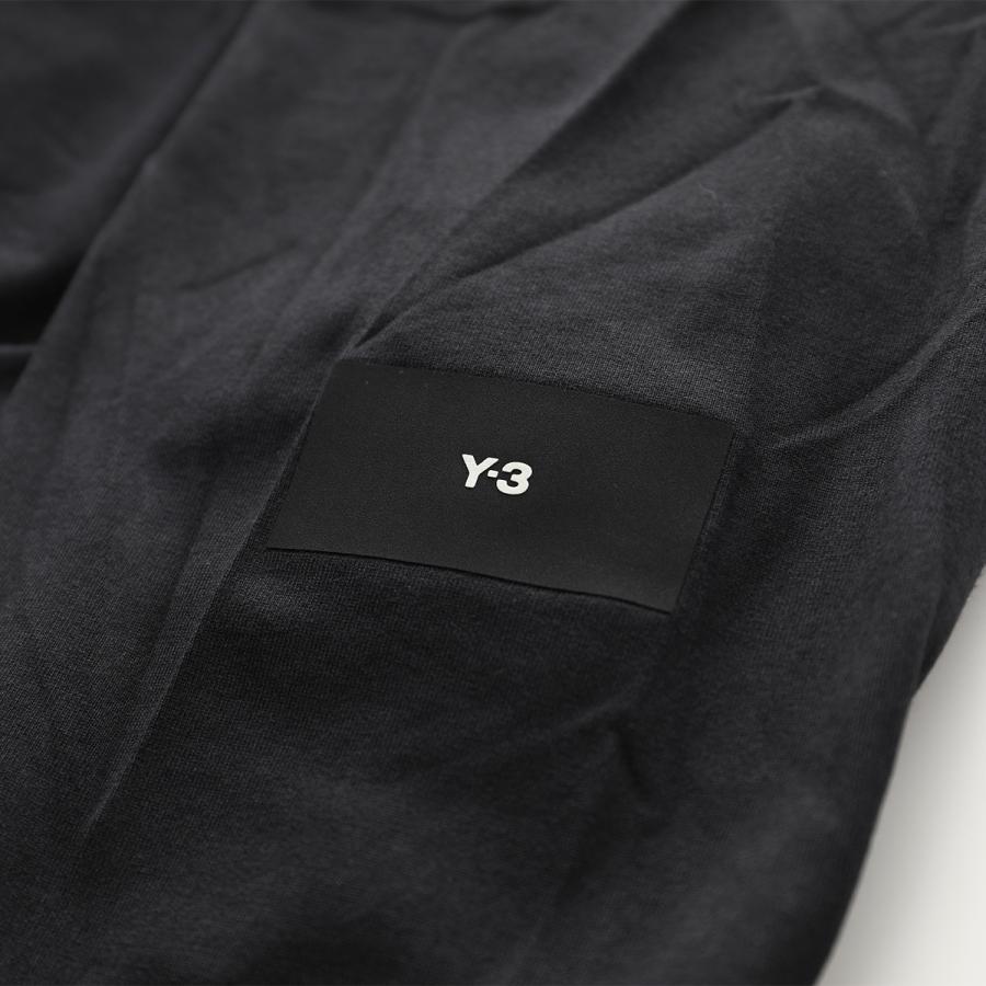 Y-3 ワイスリー 長袖 Tシャツ MOCK NECK TEE H44787 メンズ コットン ロンT ロゴパッチ モックネック ルーズフィット BLACK : インポートセレクトmusee ...