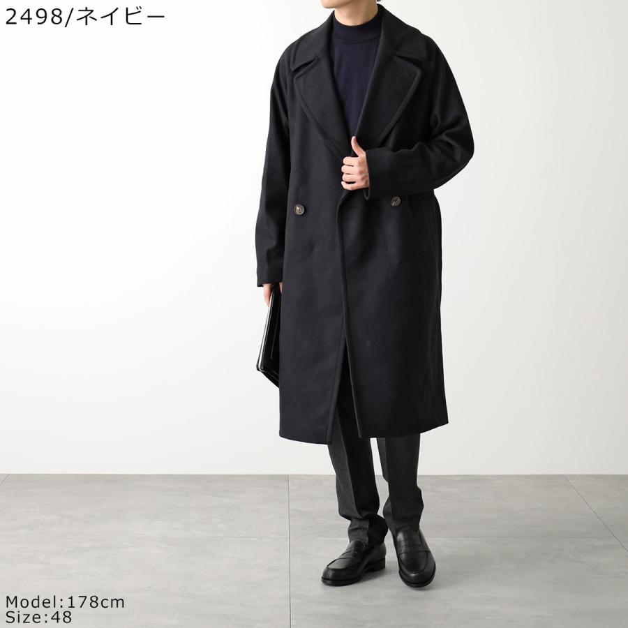 HEVO イーヴォ ベルテッドコート BRINDISI ブリンディジ E725 メンズ ウール ダブルブレスト チェスターコート ロングコート カラー5色 :350922076:インポート ...