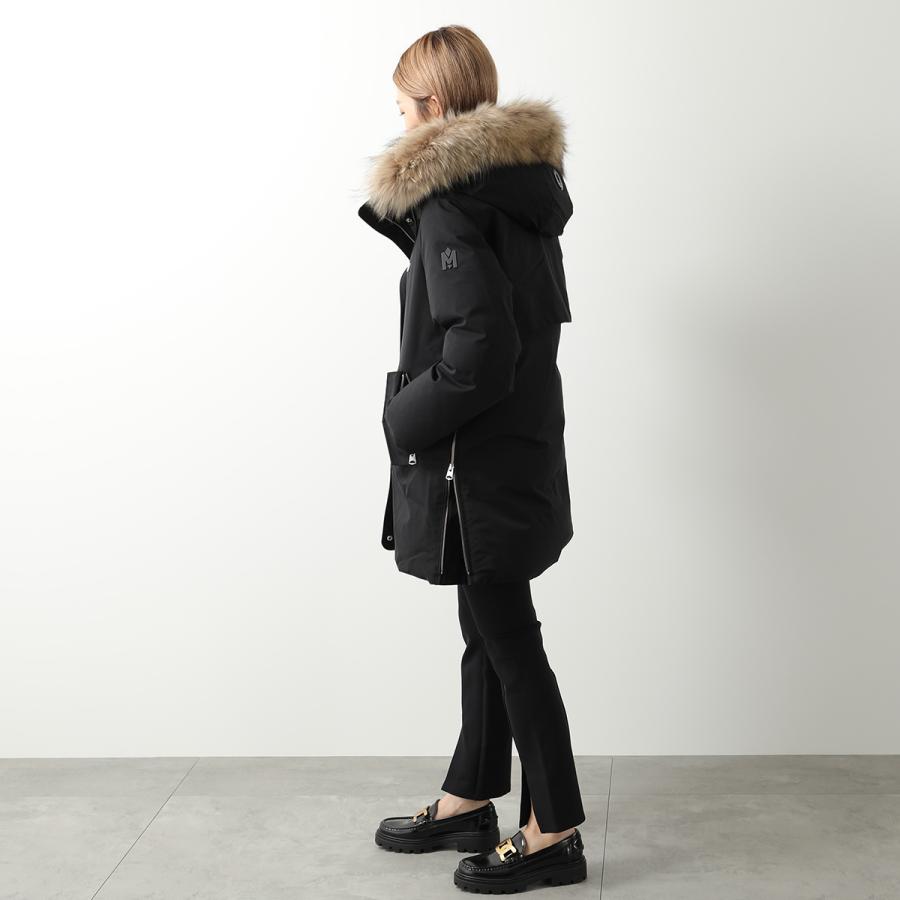 MACKAGE マッカージュ ダウンジャケット KINSLEE-F キンスリー レディース ラクーンファー フード付き ロゴ ダウンコート ...