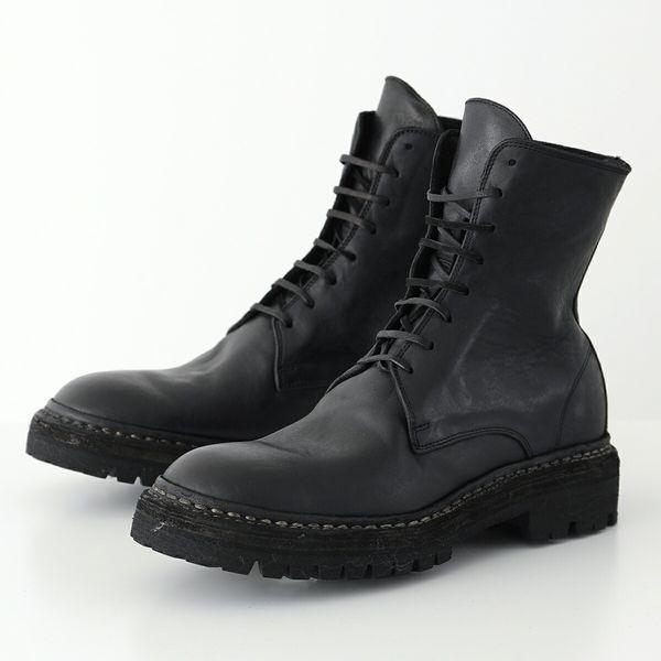 GUIDI（グイディ） レースアップブーツ 795V N メンズ ホースレザー Vibram ビブラムソール ショートブーツ シューズ 靴 ...
