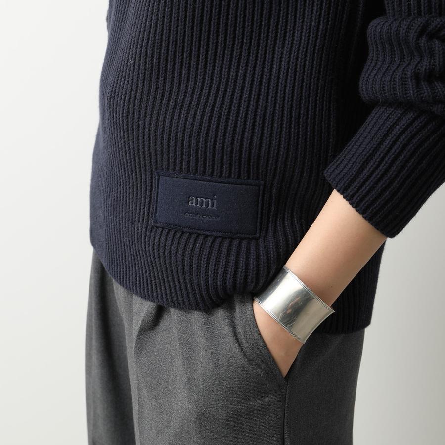 AMI Alexandre Mattiussi ami paris アミパリス ニット CREWNECK WITH LABEL HKS024 ...