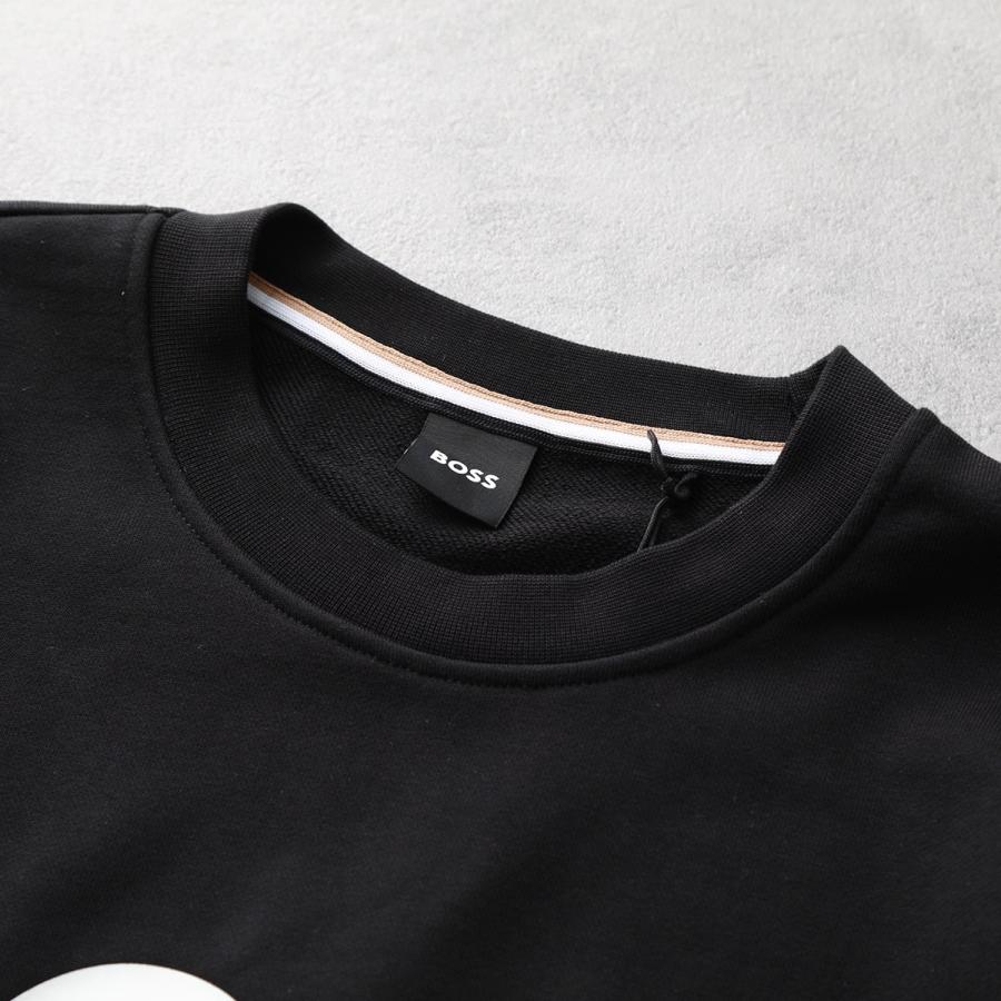 HUGO BOSS ヒューゴボス スウェットシャツ BLACK SOLERI 50496642 メンズ トレーナー ロゴ 長袖 コットン ...