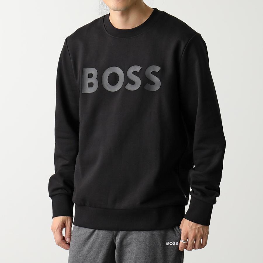 HUGO BOSS ヒューゴボス スウェットシャツ BLACK SOLERI 50496642 メンズ トレーナー ロゴ 長袖 コットン ...
