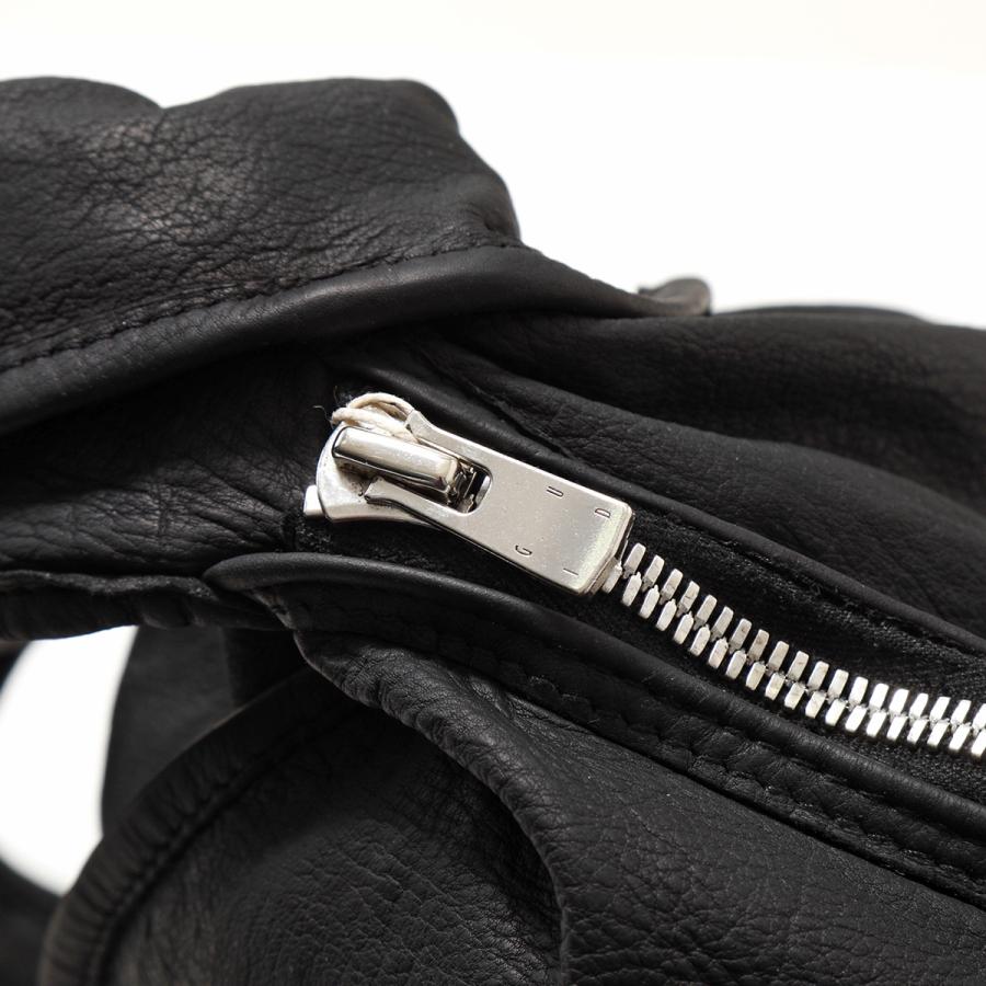 GUIDI グイディ ショルダーバッグ CA03 CALF FULL GRAIN メンズ クロスボディバッグ フルグレインレザー 鞄 BLKT ...