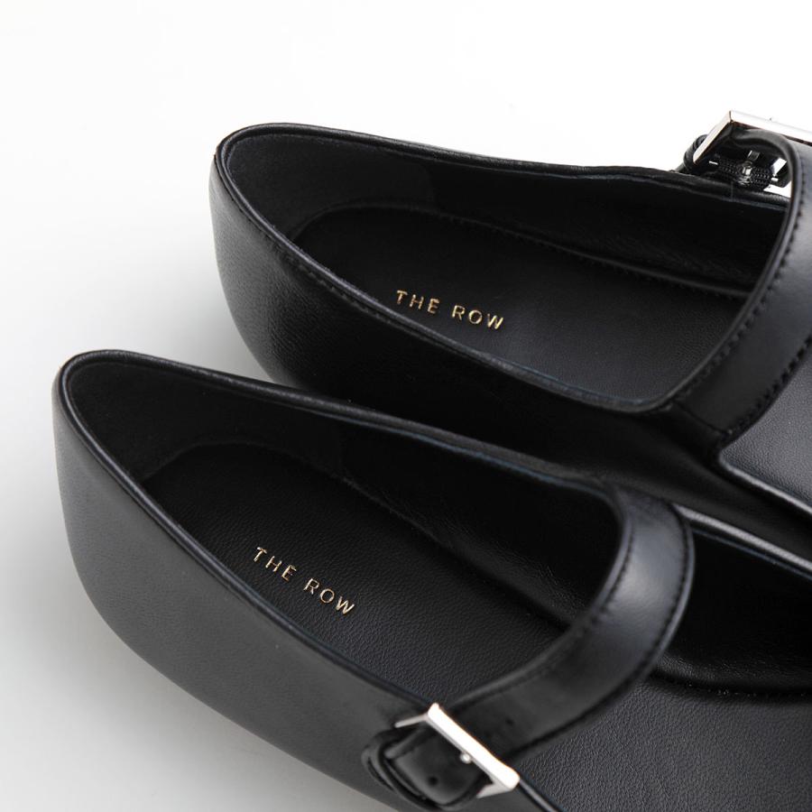 THE ROW ザ・ロウ フラットシューズ AVA F1003 N61 レディース レザー パンプス ストラップ シューズ 靴 BLACK ...
