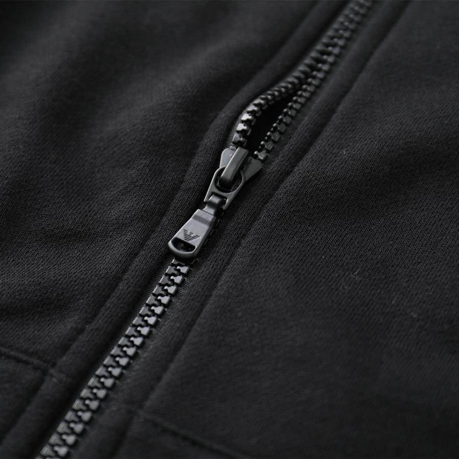 EMPORIO ARMANI エンポリオアルマーニ フーディー 111784 3F571 メンズ フロントジップ パーカー 裏起毛 ロゴ 刺繍 ...