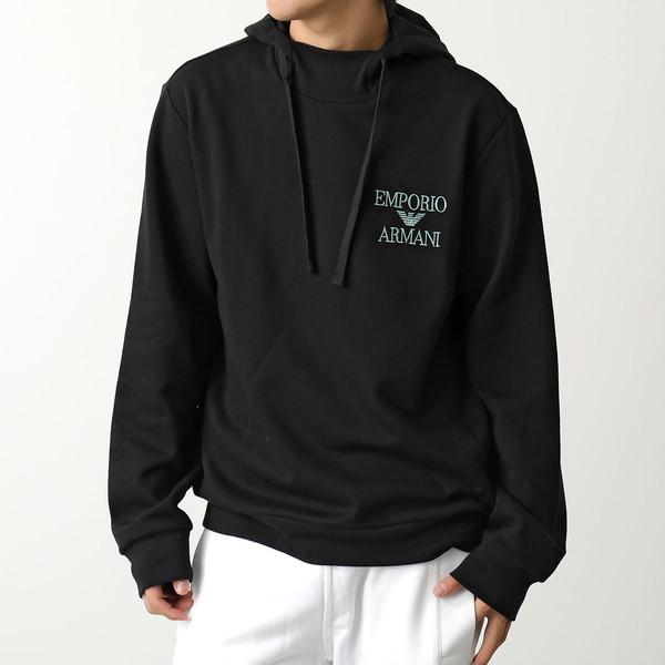 EMPORIO ARMANI エンポリオアルマーニ フーディー HOODIE 112052 3F571 メンズ 裏起毛 パーカー ロゴ 刺繍 ...